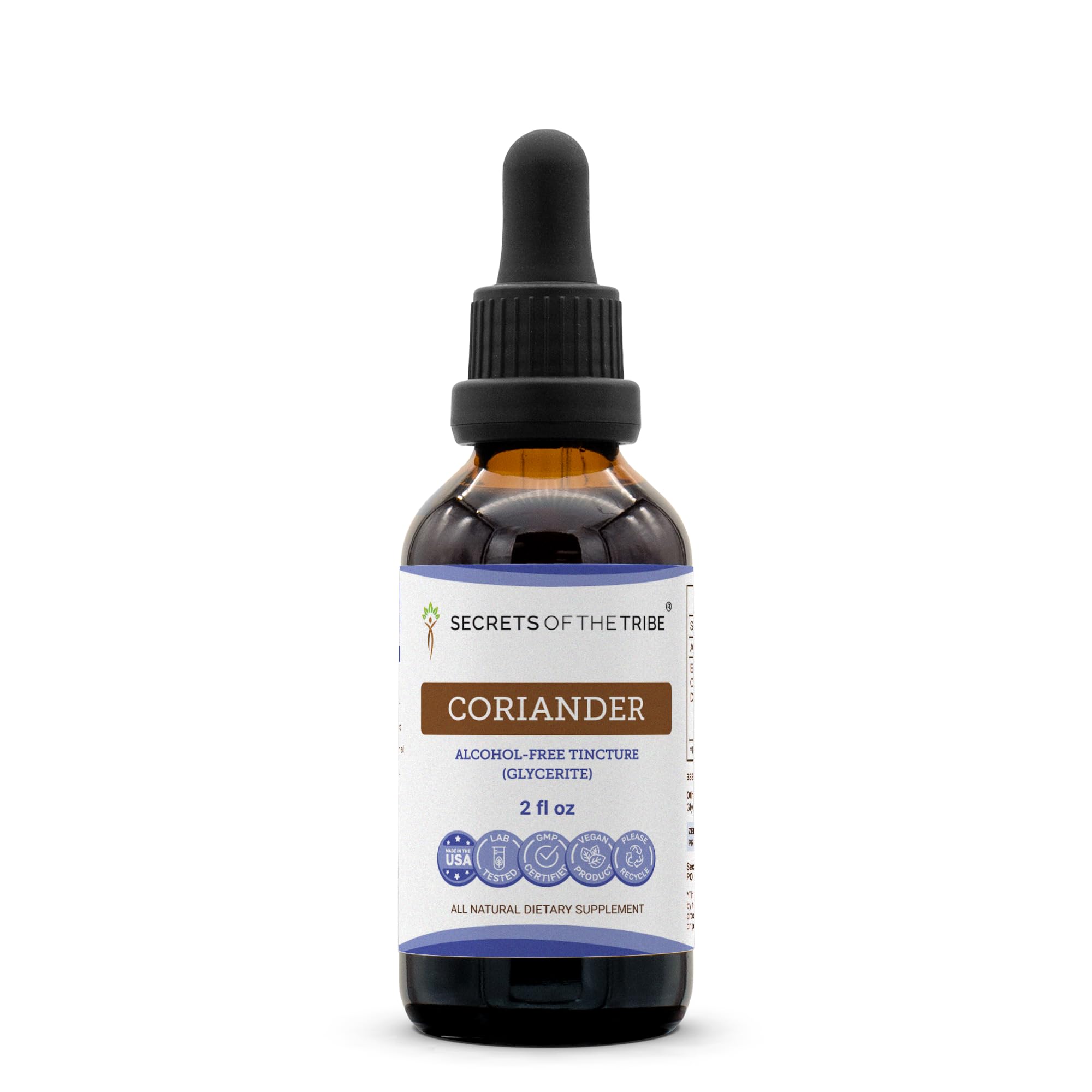 Secrets coriander herbal supplement extract