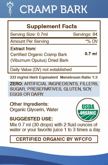 Secrets cramp bark extract features