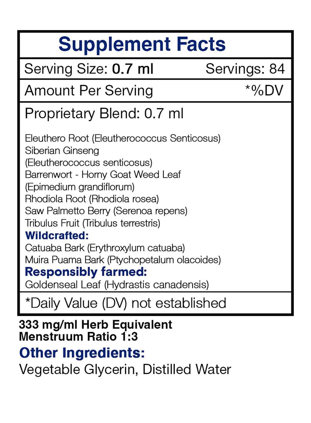 Secrets herbal supplement for energy