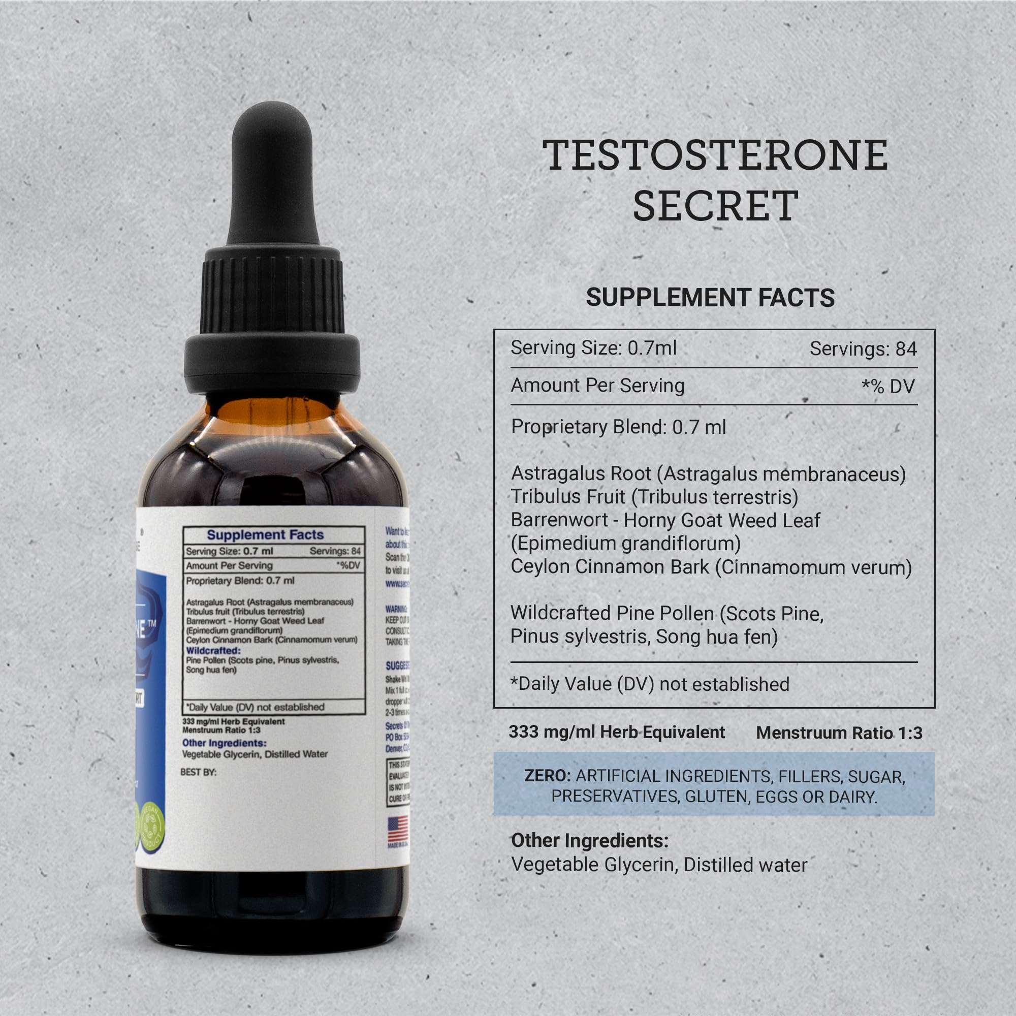 Secrets herbal tincture for wellness