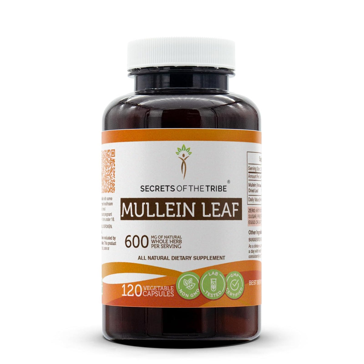 Secrets of the Tribe Mullein capsules for respiratory health