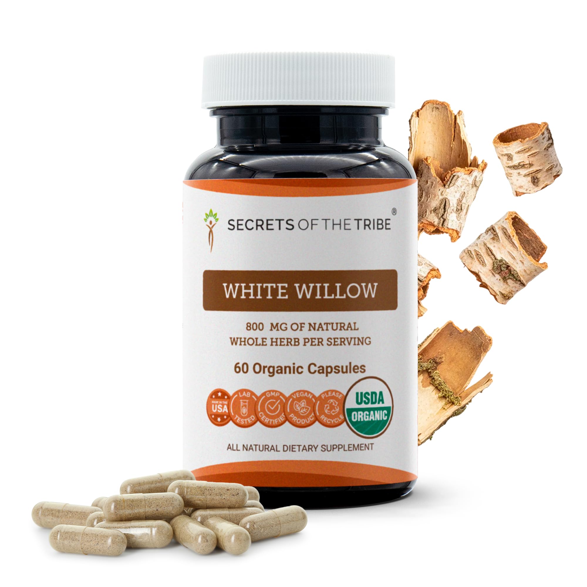 Secrets organic white willow capsules