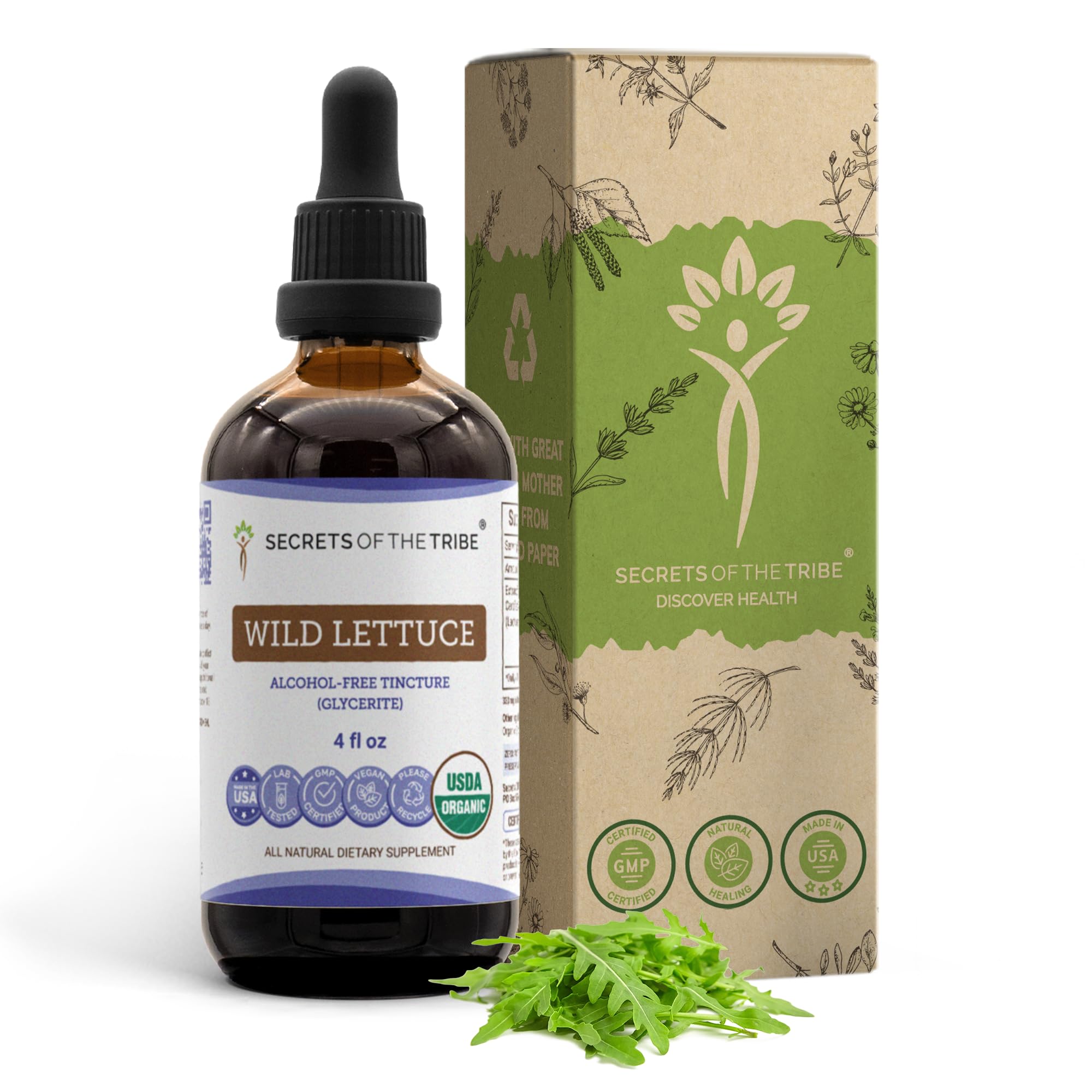 Secrets organic wild lettuce tincture