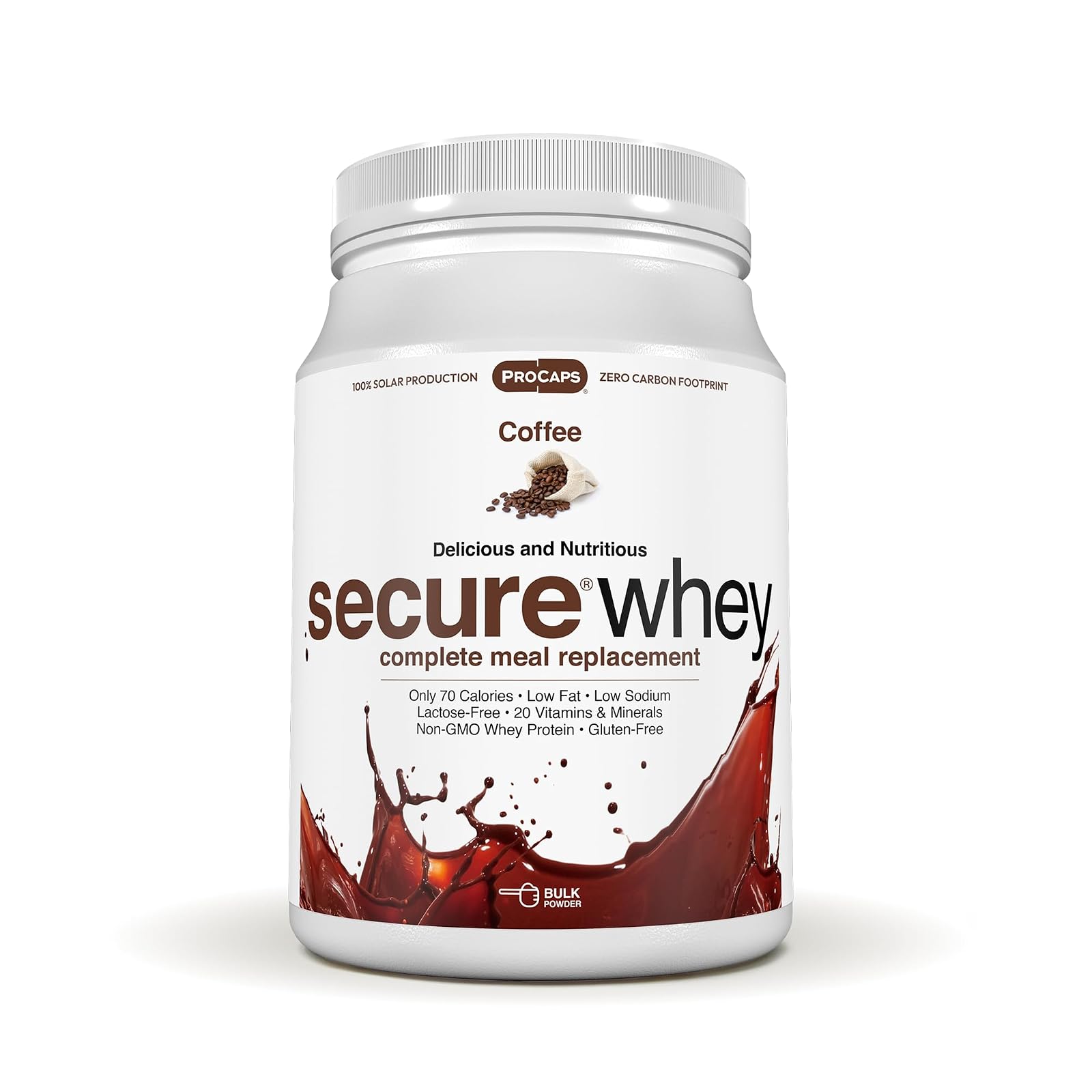 Secure whey protein meal replacement