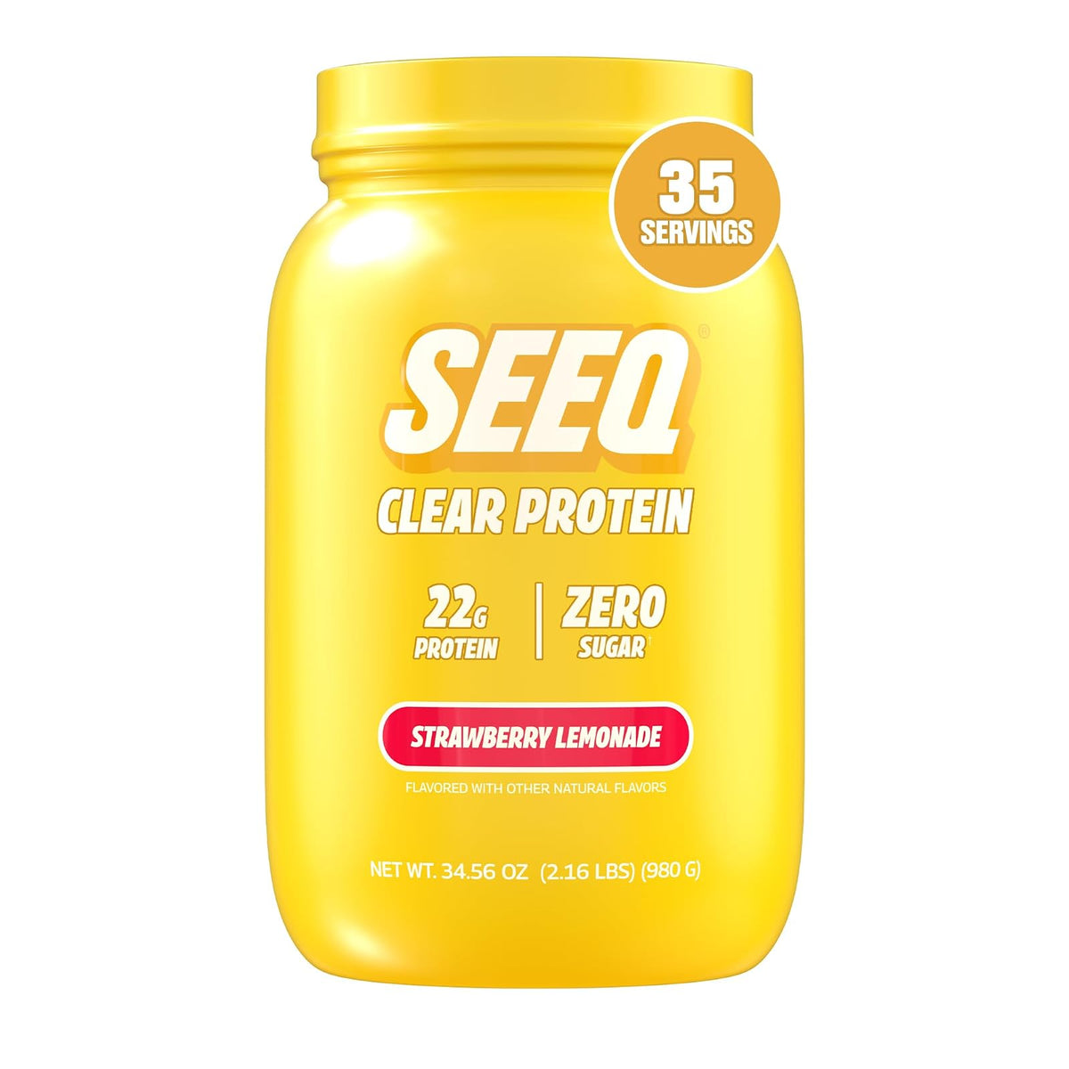 SEEQ Clear Protein Powder strawberry lemonade flavour