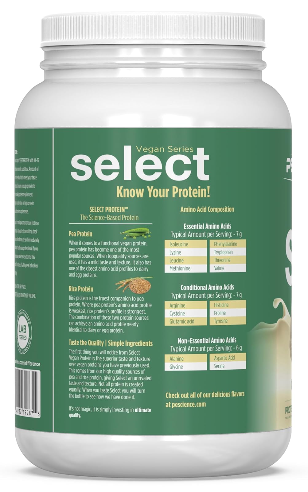 select vegan protein for post-workout