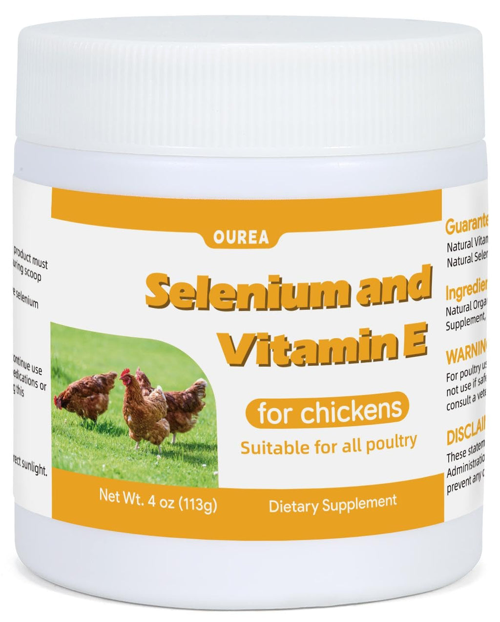 Selenium and vitamin E powder for chickens