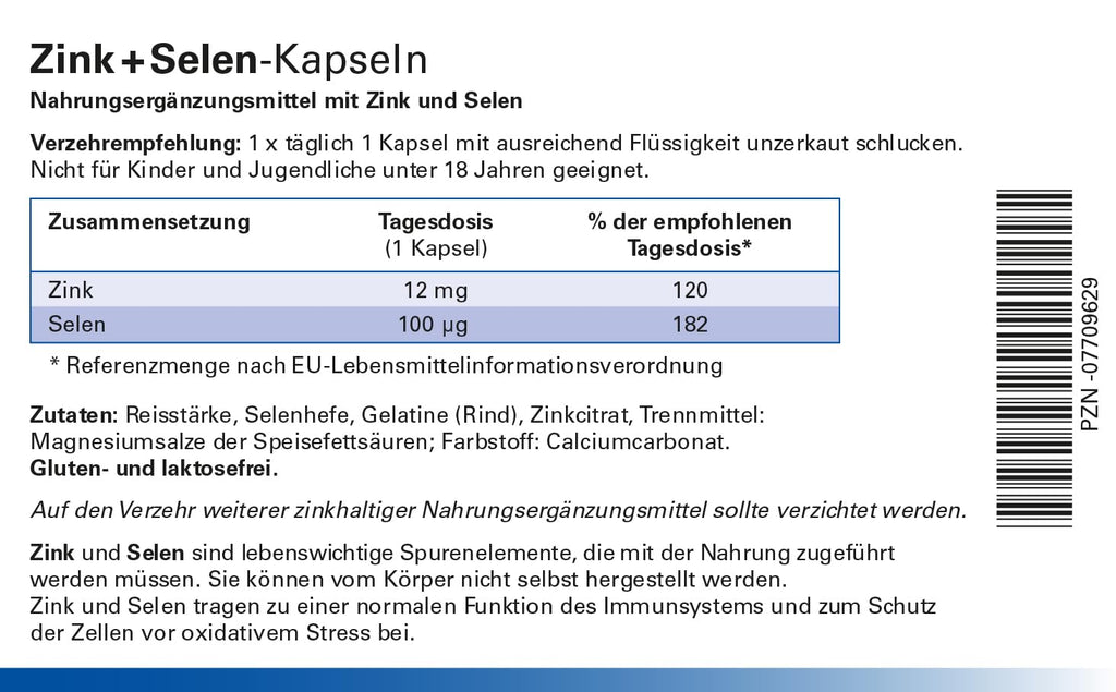 selenium and zinc for overall health