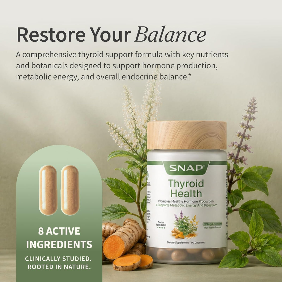 Selenium and zinc for thyroid support