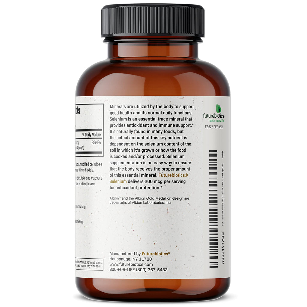 Selenium capsules for antioxidant protection