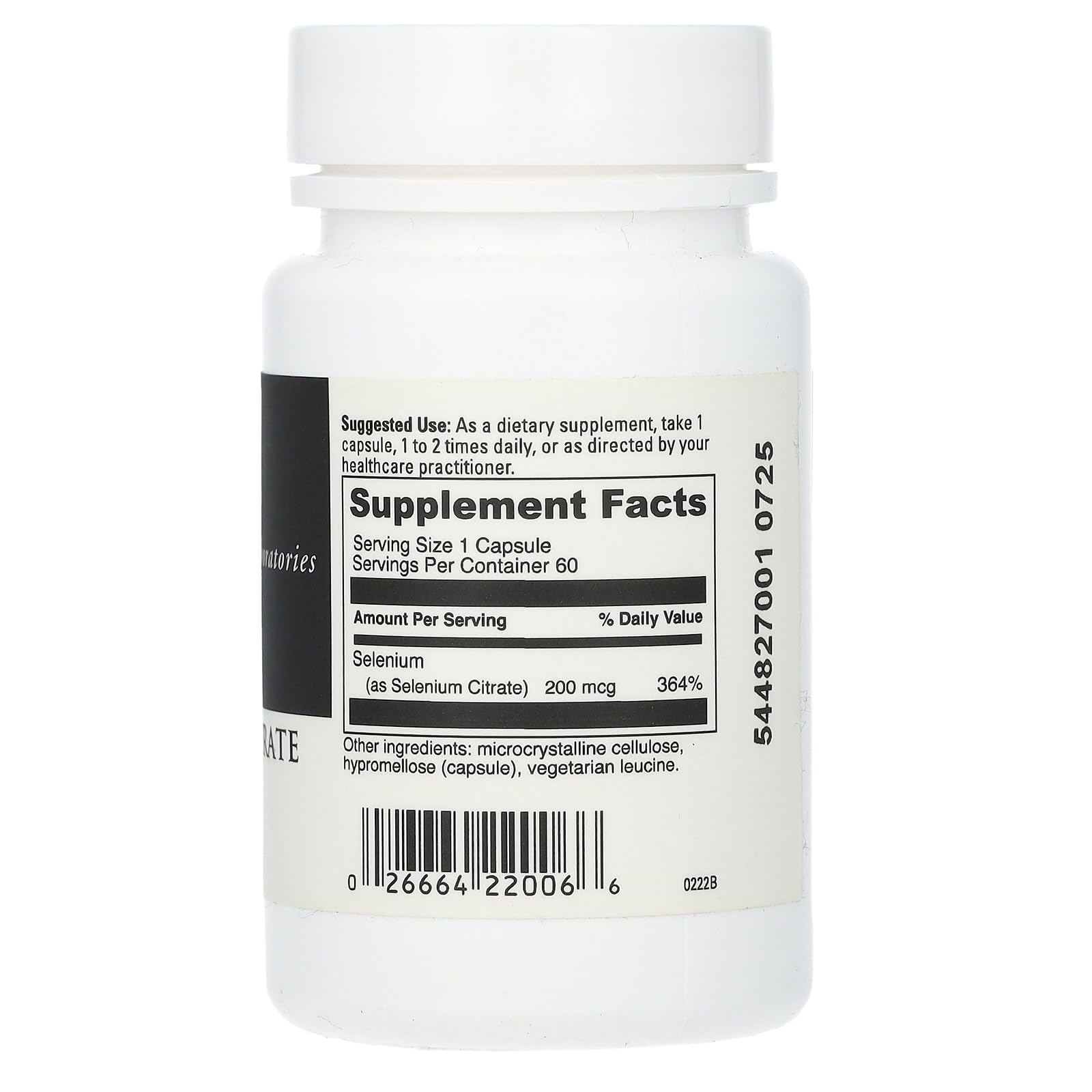 Selenium Citrate vegan-friendly capsules
