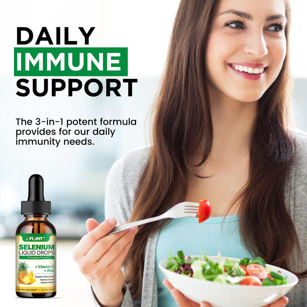 selenium drops for antioxidant protection