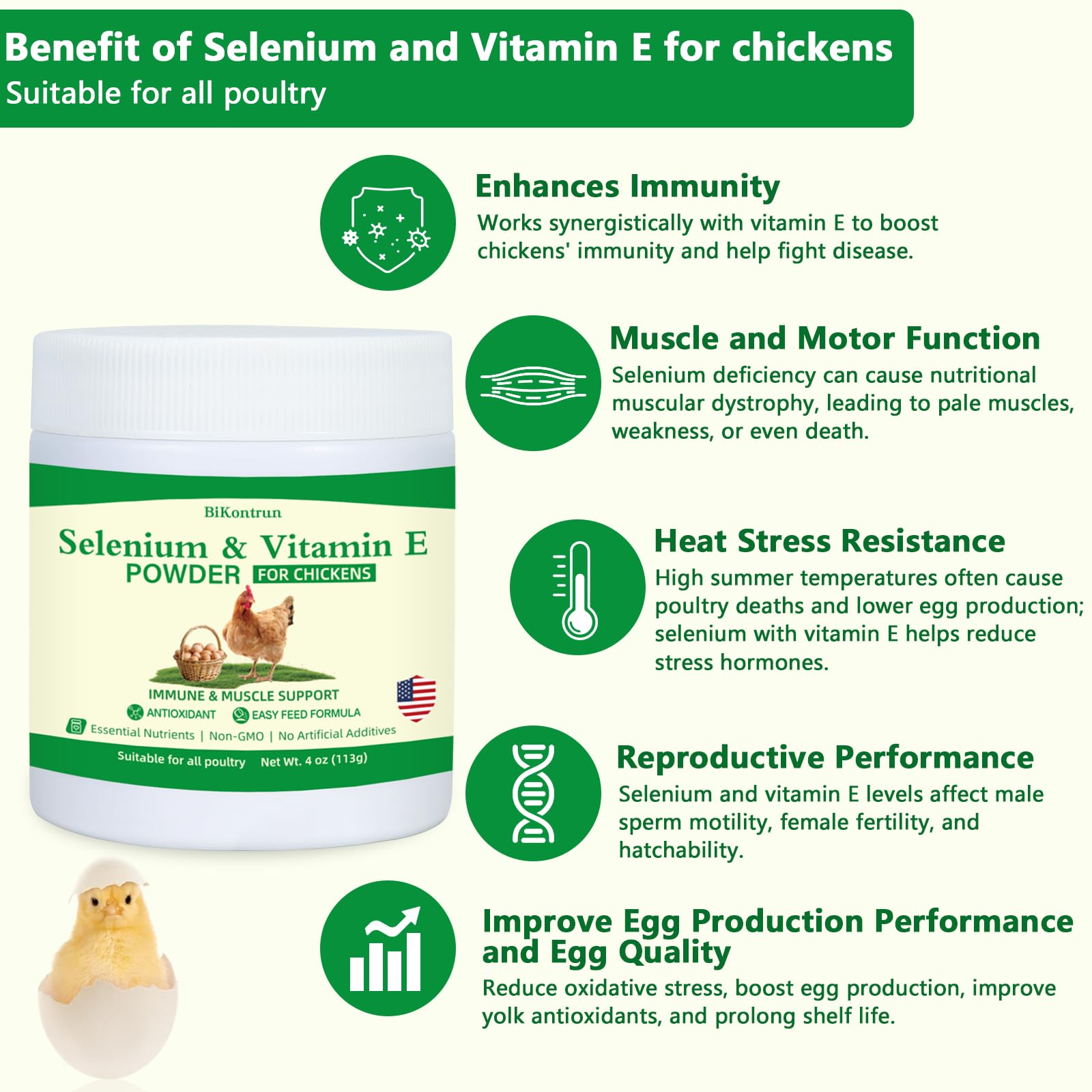 selenium enriched chicken vitamins
