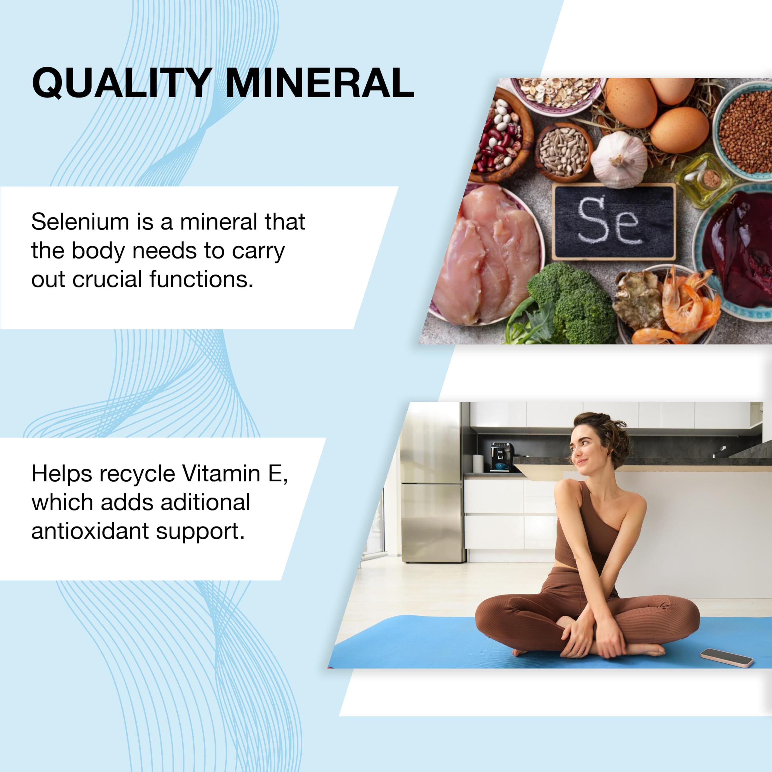 Selenium for supporting healthy skin