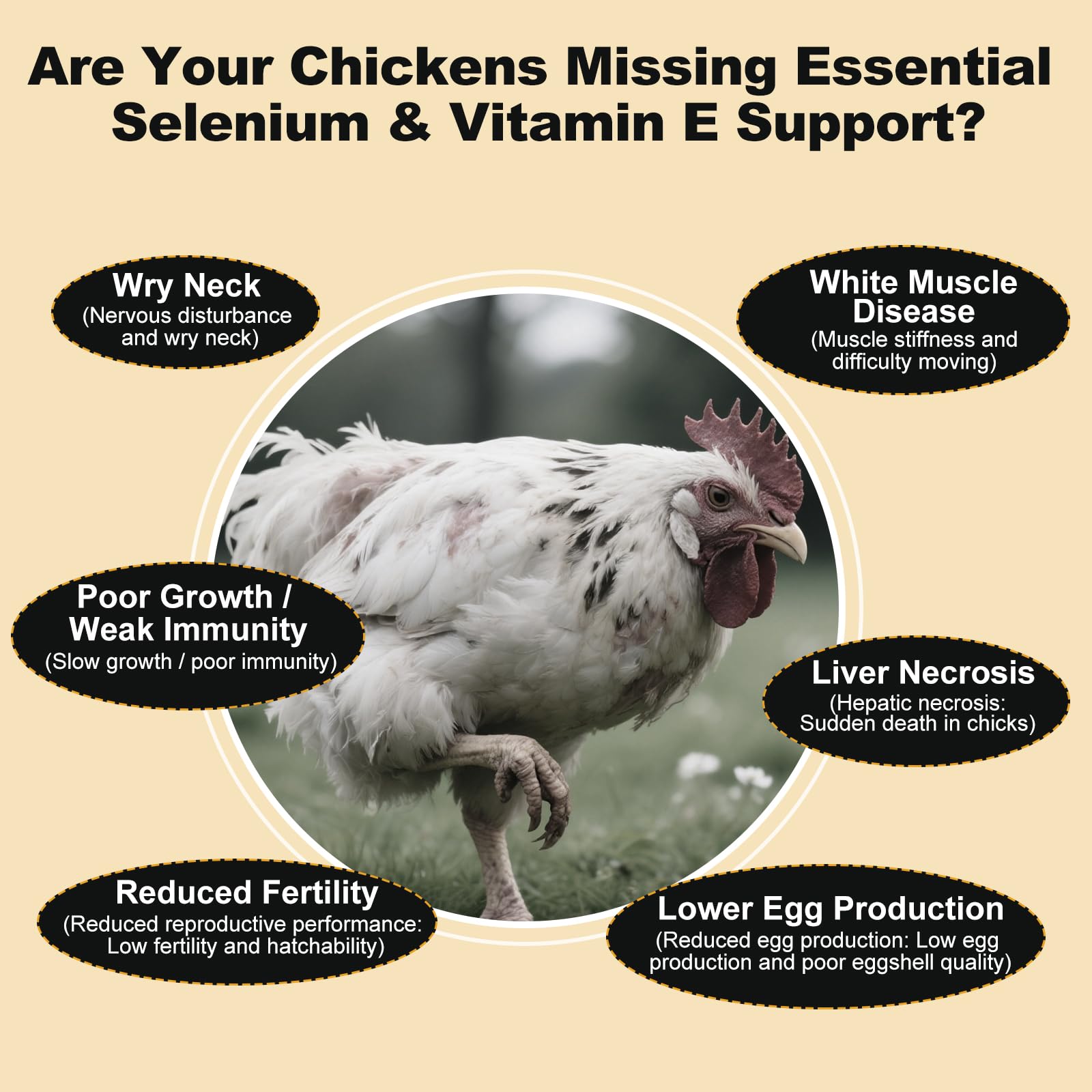 Selenium powder for vibrant feathers