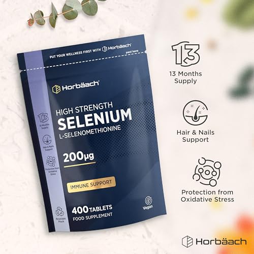 Selenium tablets for better hair and nails