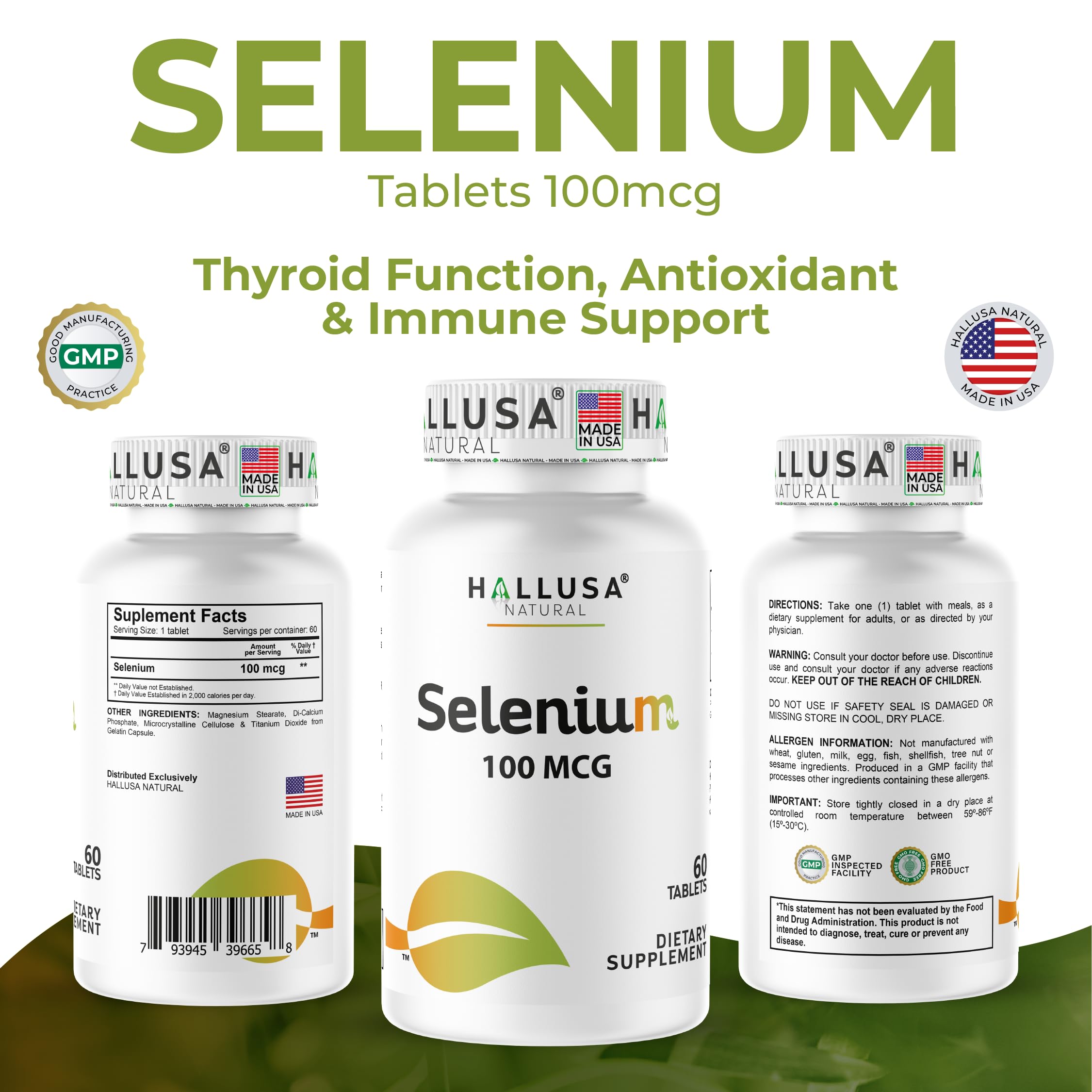 Selenium tablets for overall wellness
