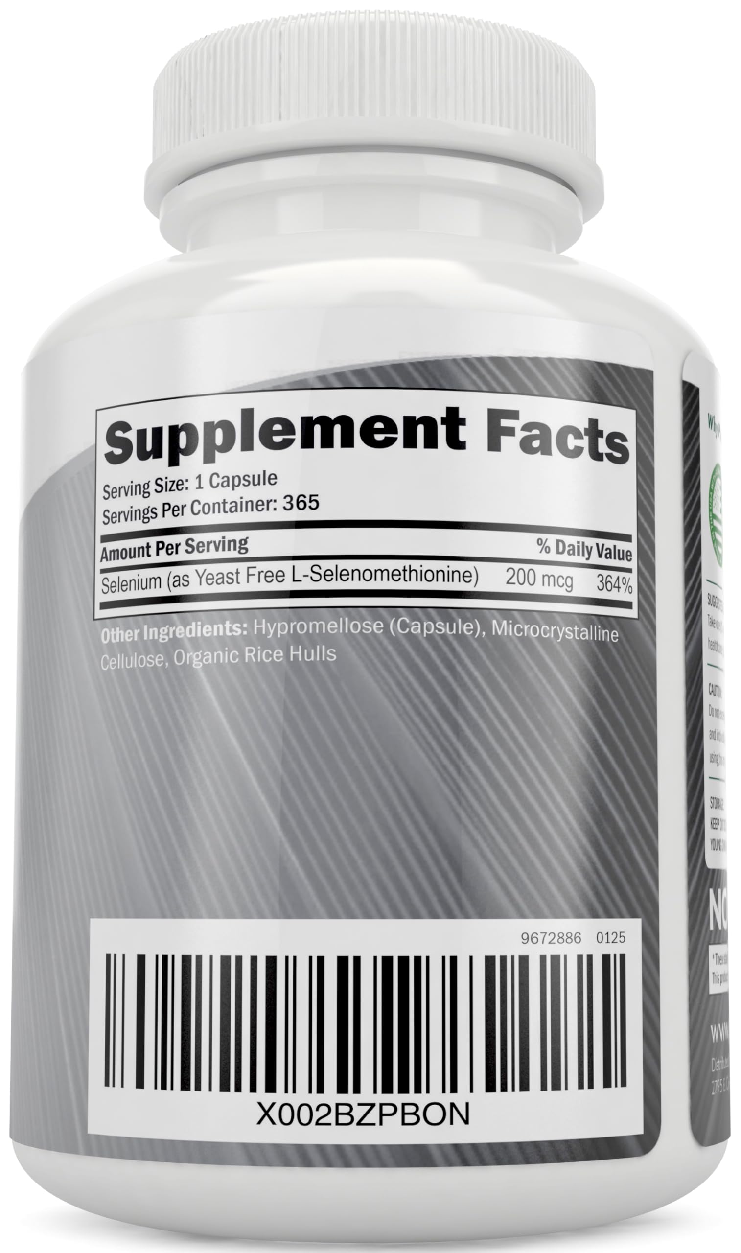 Selenomethionine capsules for overall health