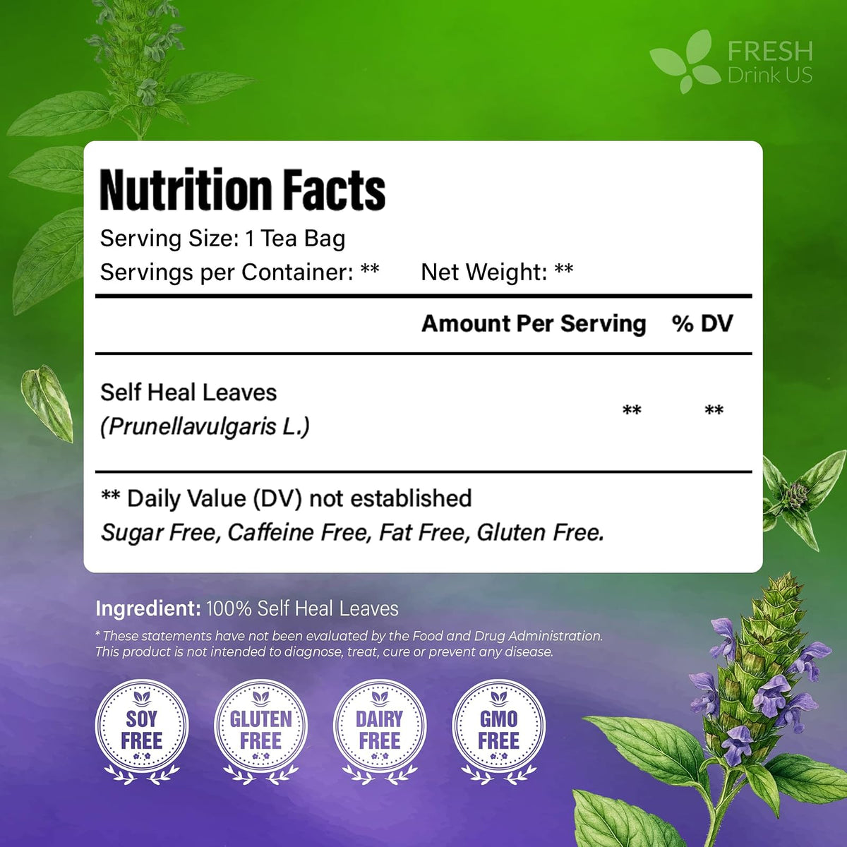 Self Heal Leaves tea benefits