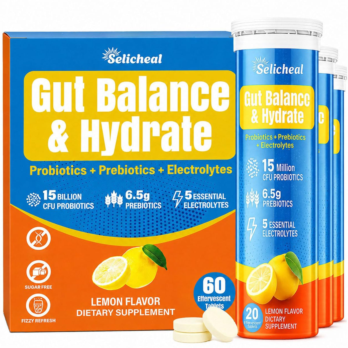Selicheal electrolyte tablets for hydration