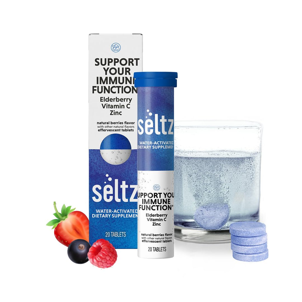Seltz elderberry effervescent drink tablets