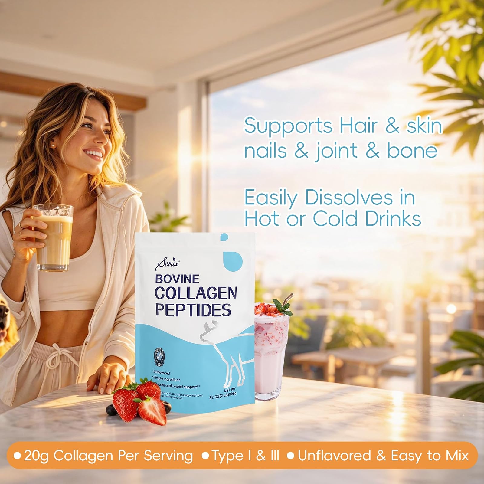Semix collagen for joint support