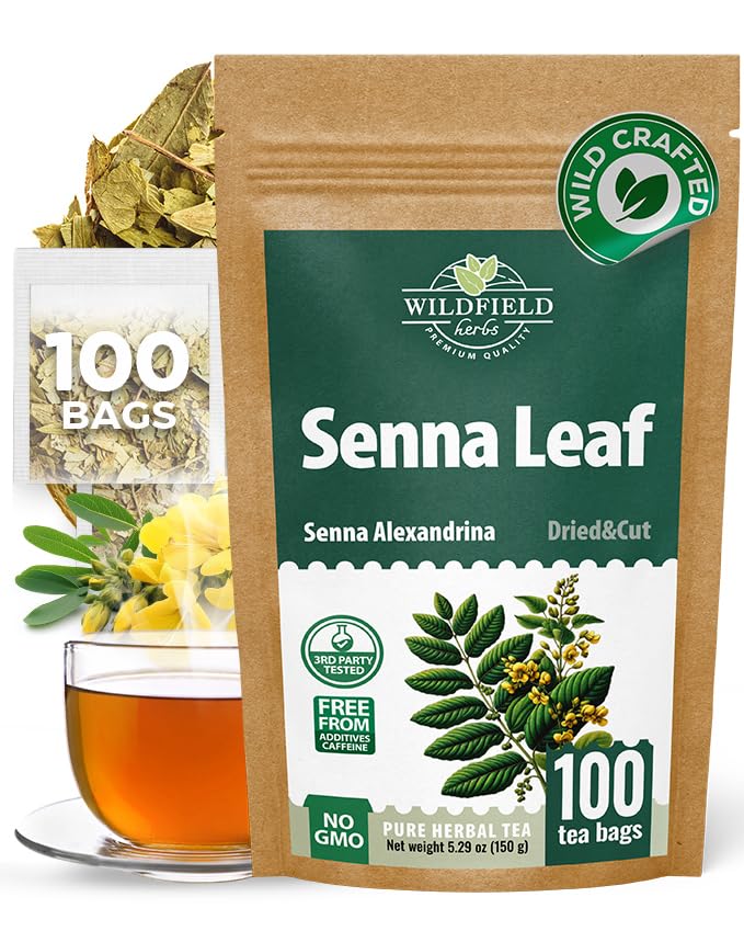 senna leaf herbal tea bags