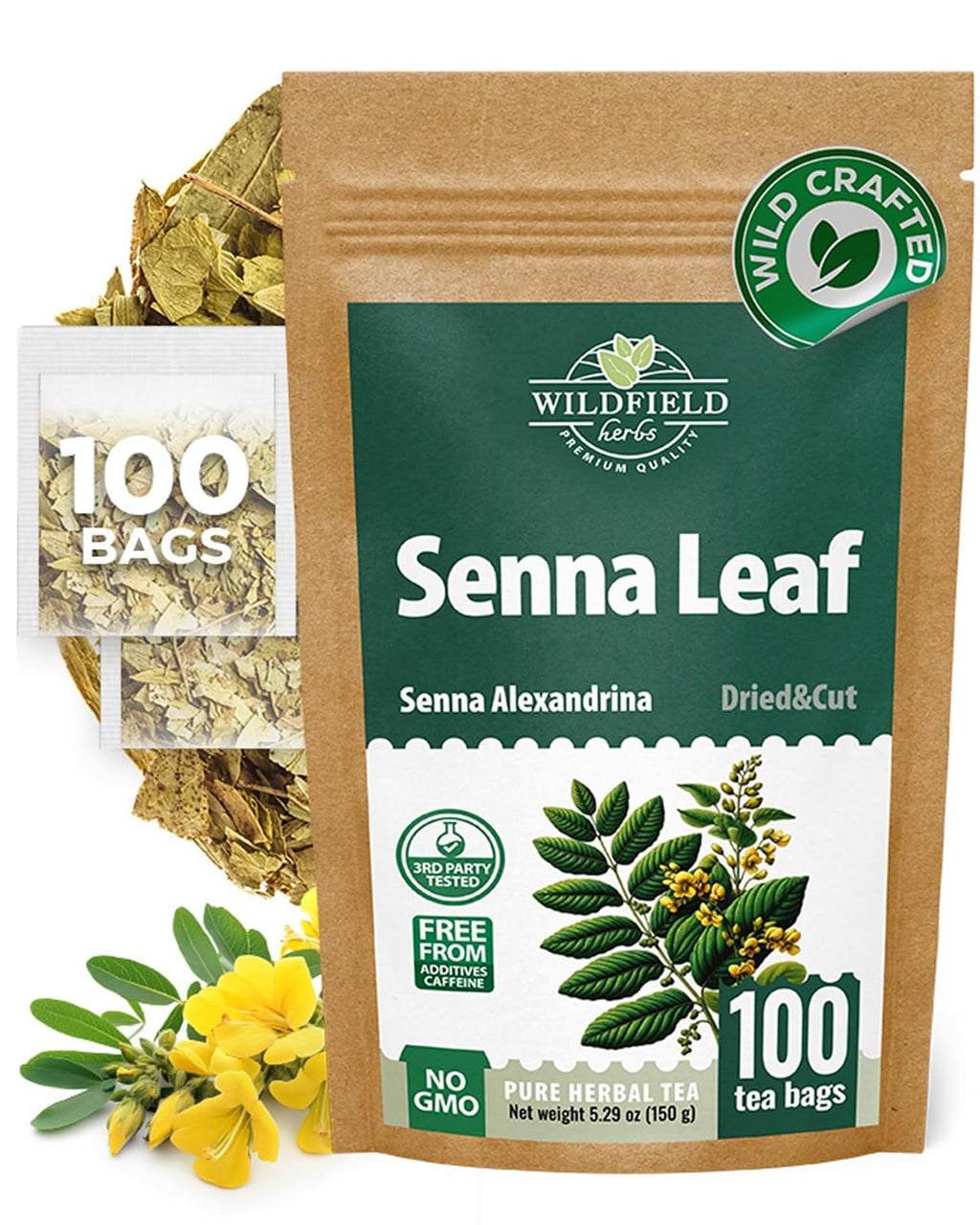 senna leaf herbal tea bags