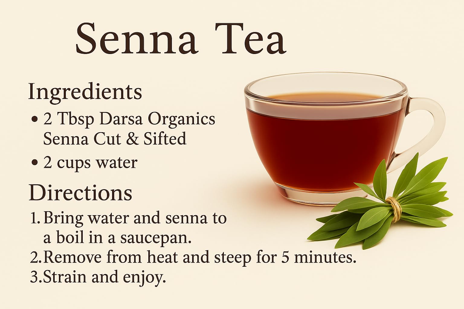 senna leaves cut for wellness