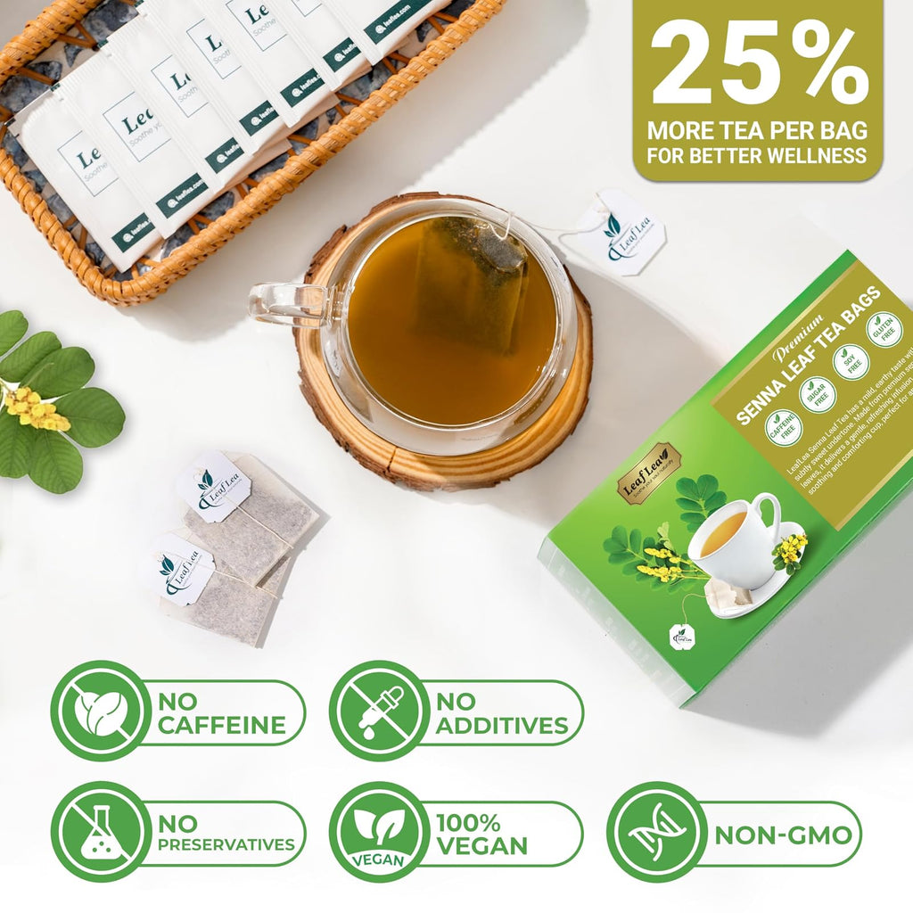 senna tea bags for gentle cleansing