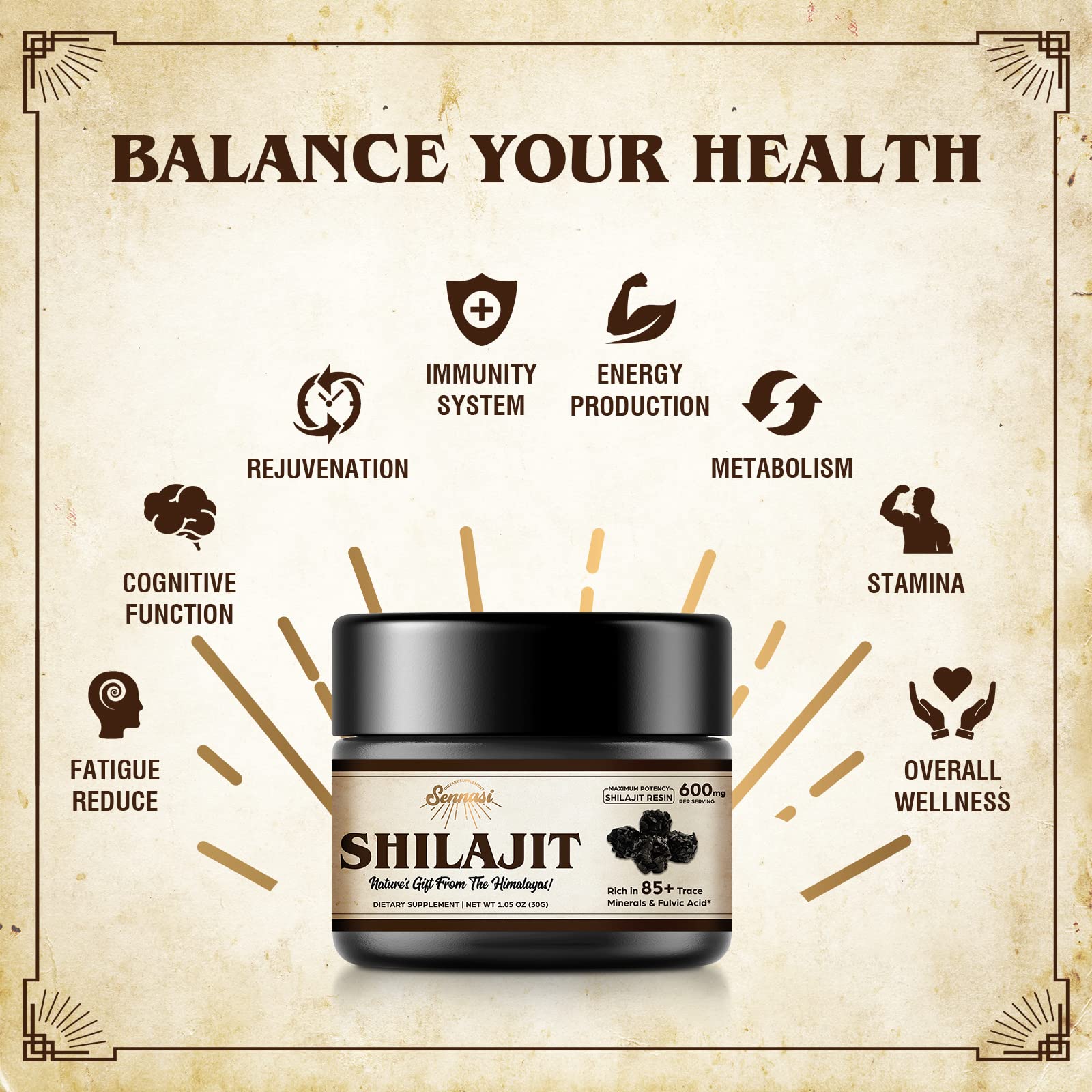 Sennasi shilajit for vitality