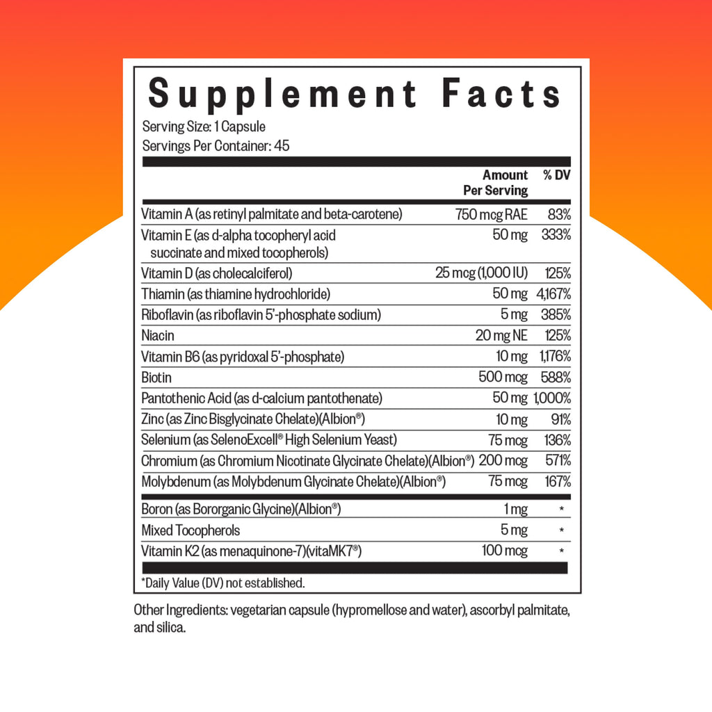 sensitive formula multiminerals for wellness