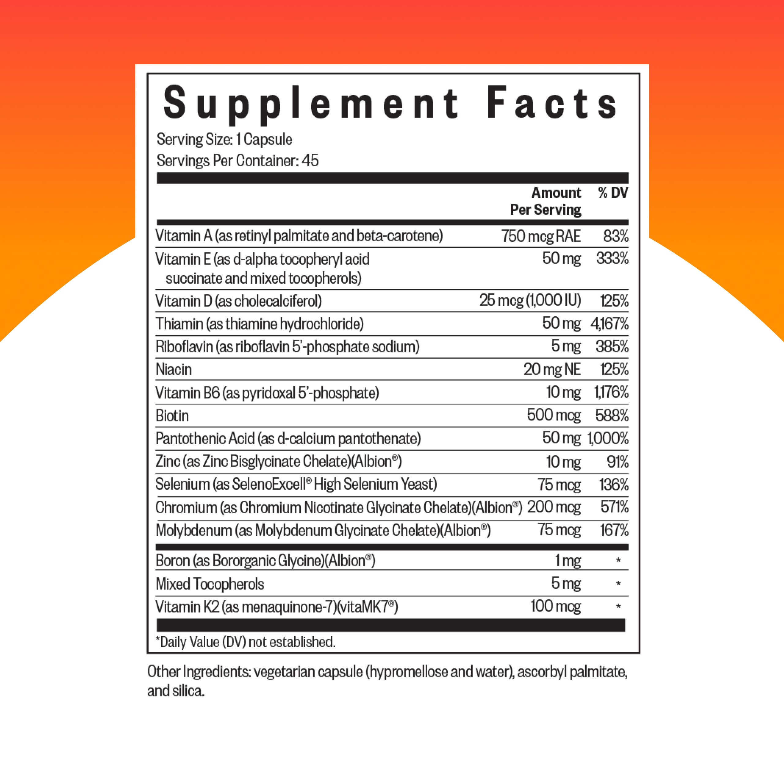 sensitive formula multiminerals for wellness