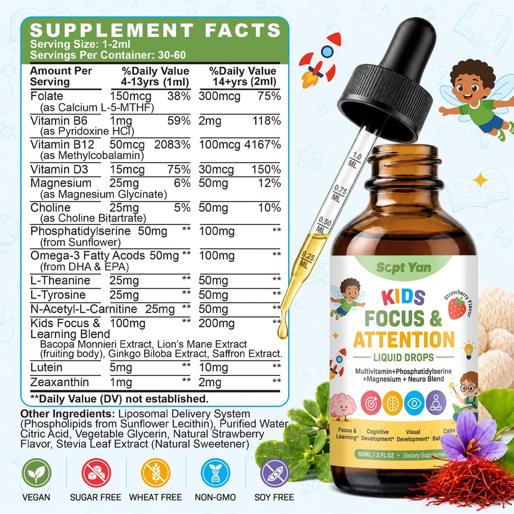 SEPT YAN attention support multivitamins