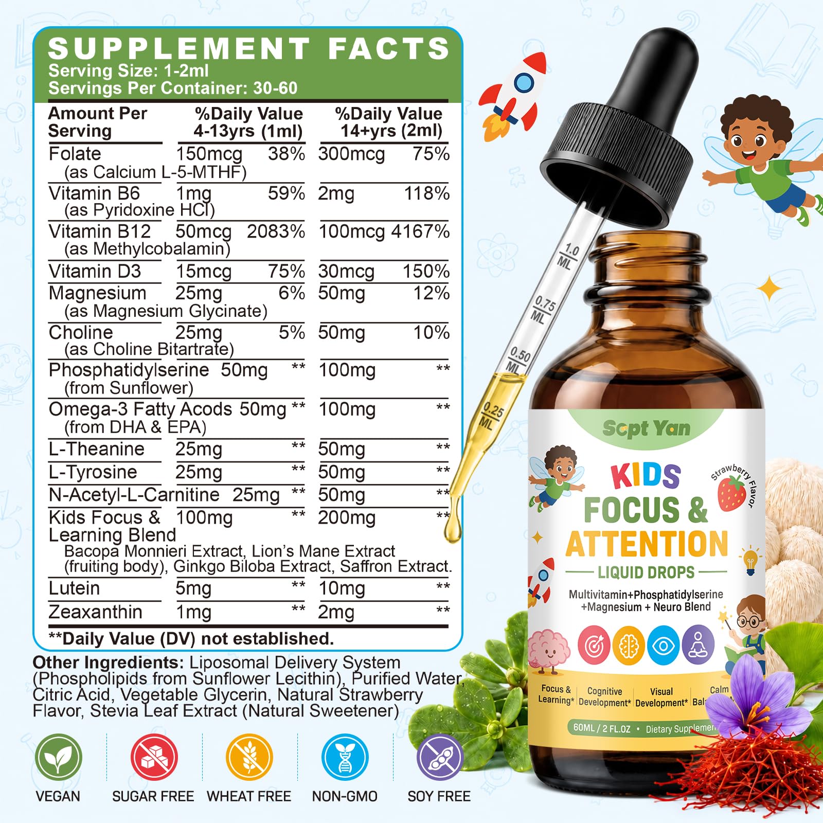 SEPT YAN attention support multivitamins