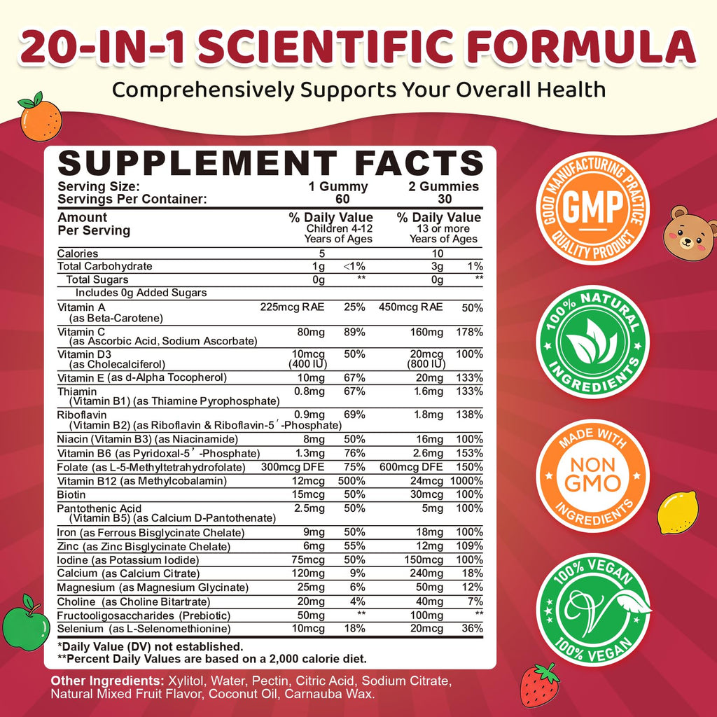 SEPT YAN kids vitamin gummies