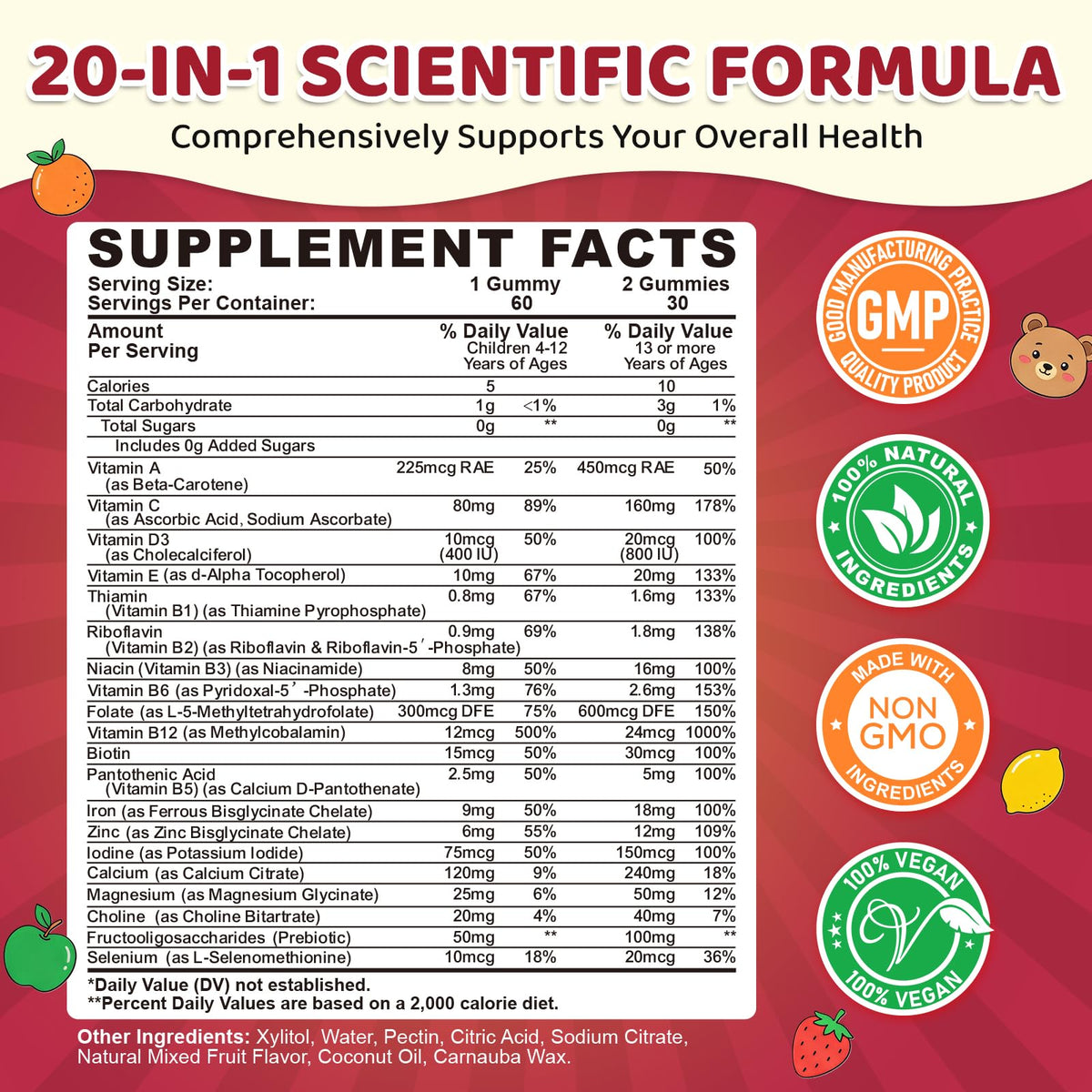 SEPT YAN kids vitamin gummies
