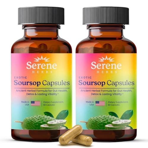 Serene Herbs Graviola capsules for wellness