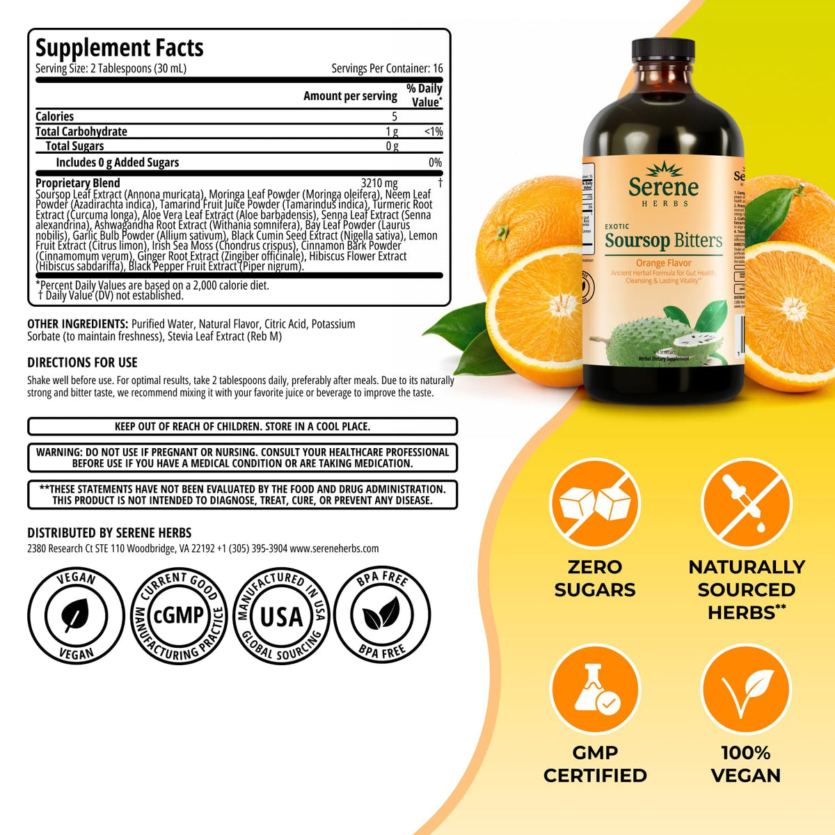 Serene Herbs organic herbal tonic