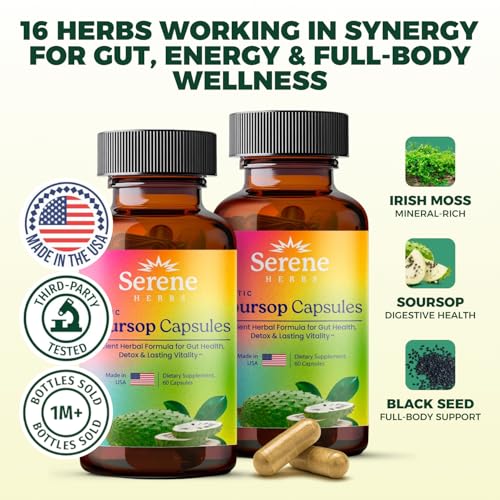Serene Herbs soursop capsules for immunity