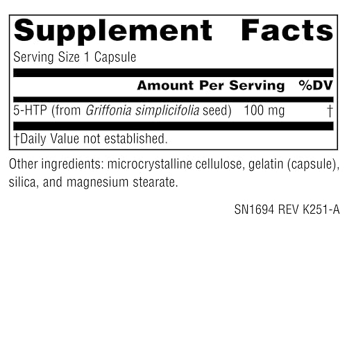 Serene Science 100 mg 5-HTP capsules