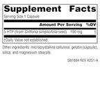 Serene Science 100 mg 5-HTP capsules