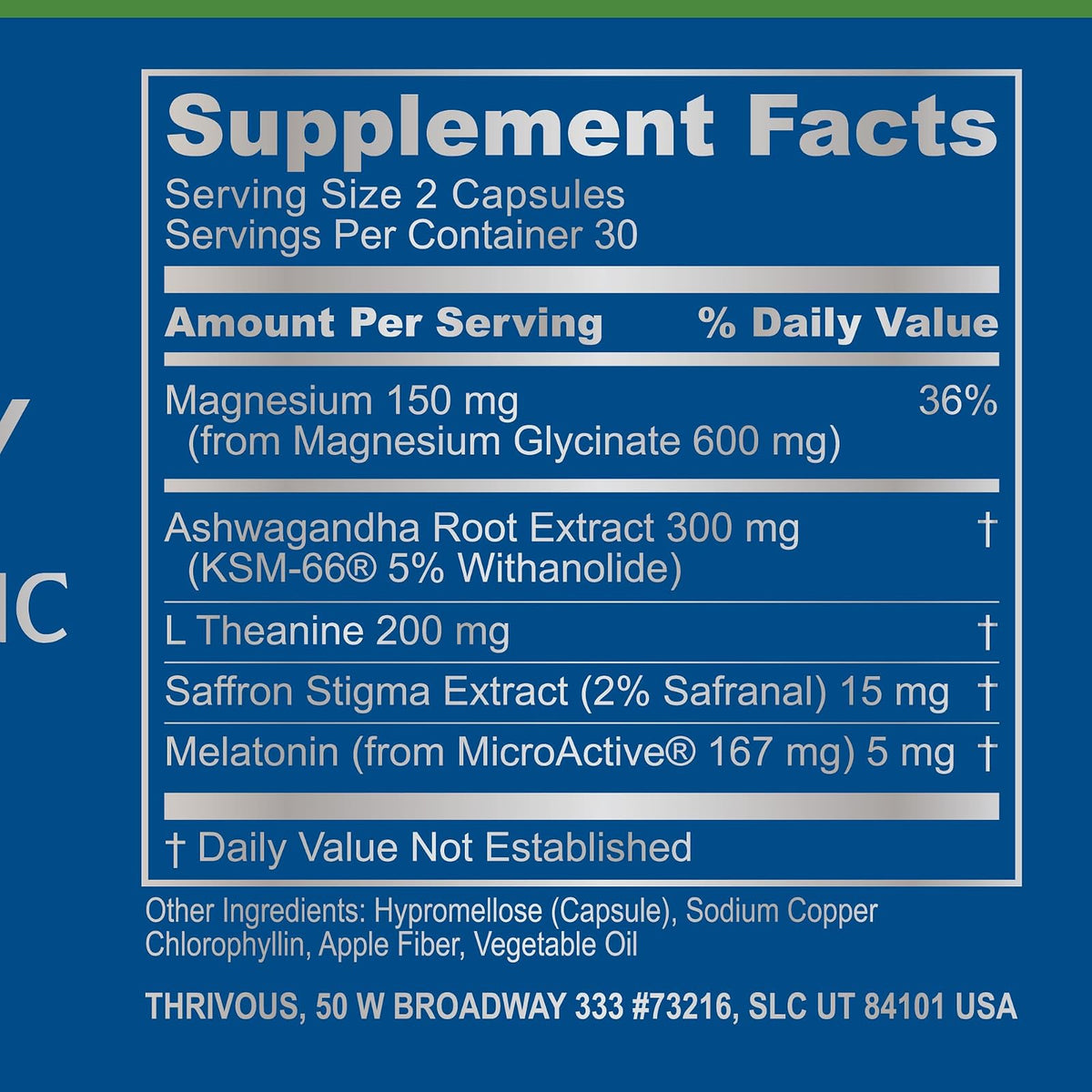 Serenity nightly nootropic for relaxation