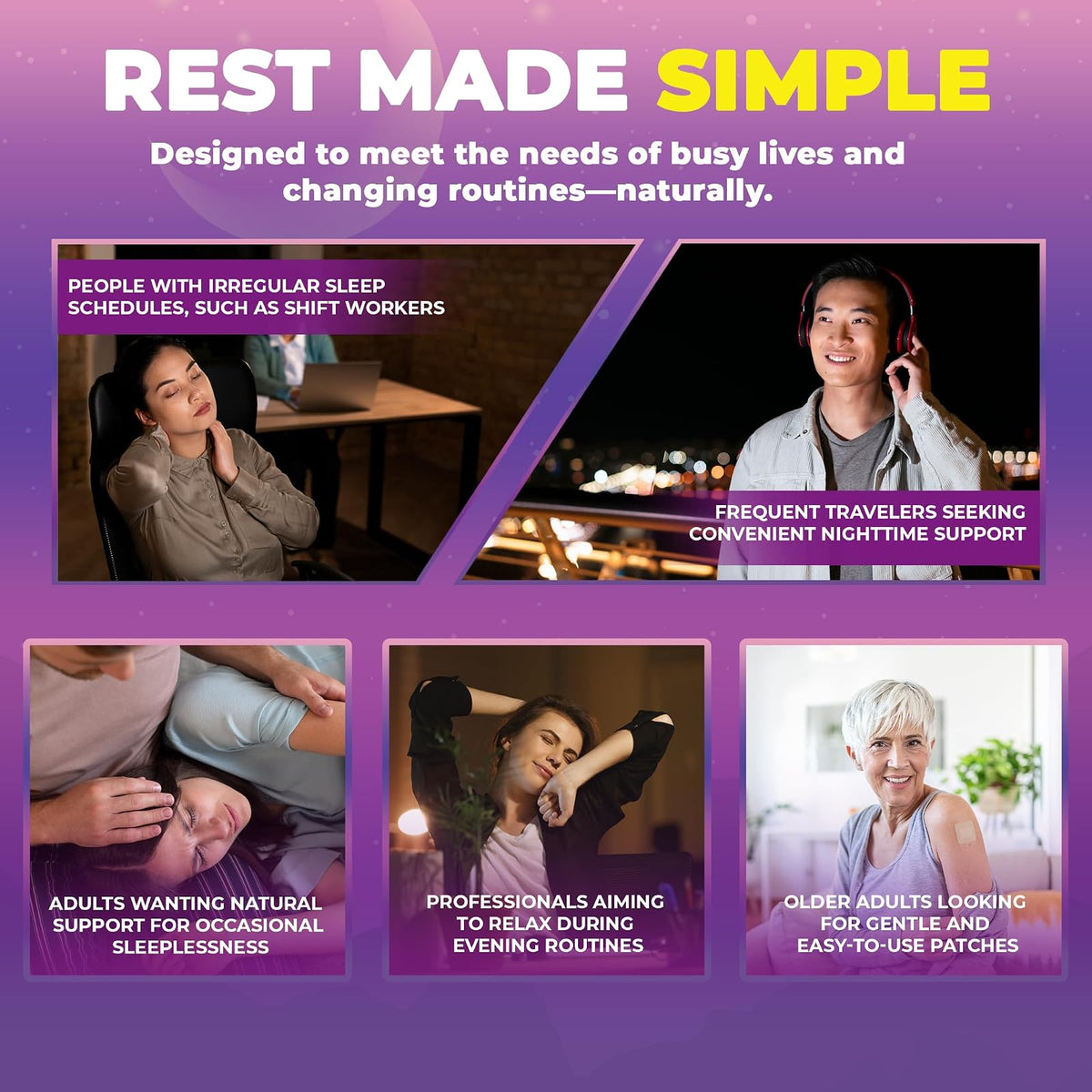 Serenity sleep patches for relaxation