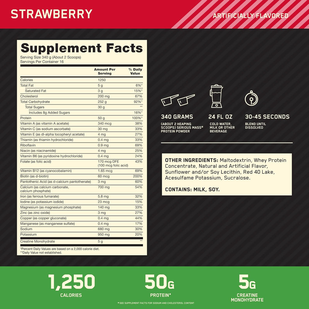 Serious Mass protein for muscle growth