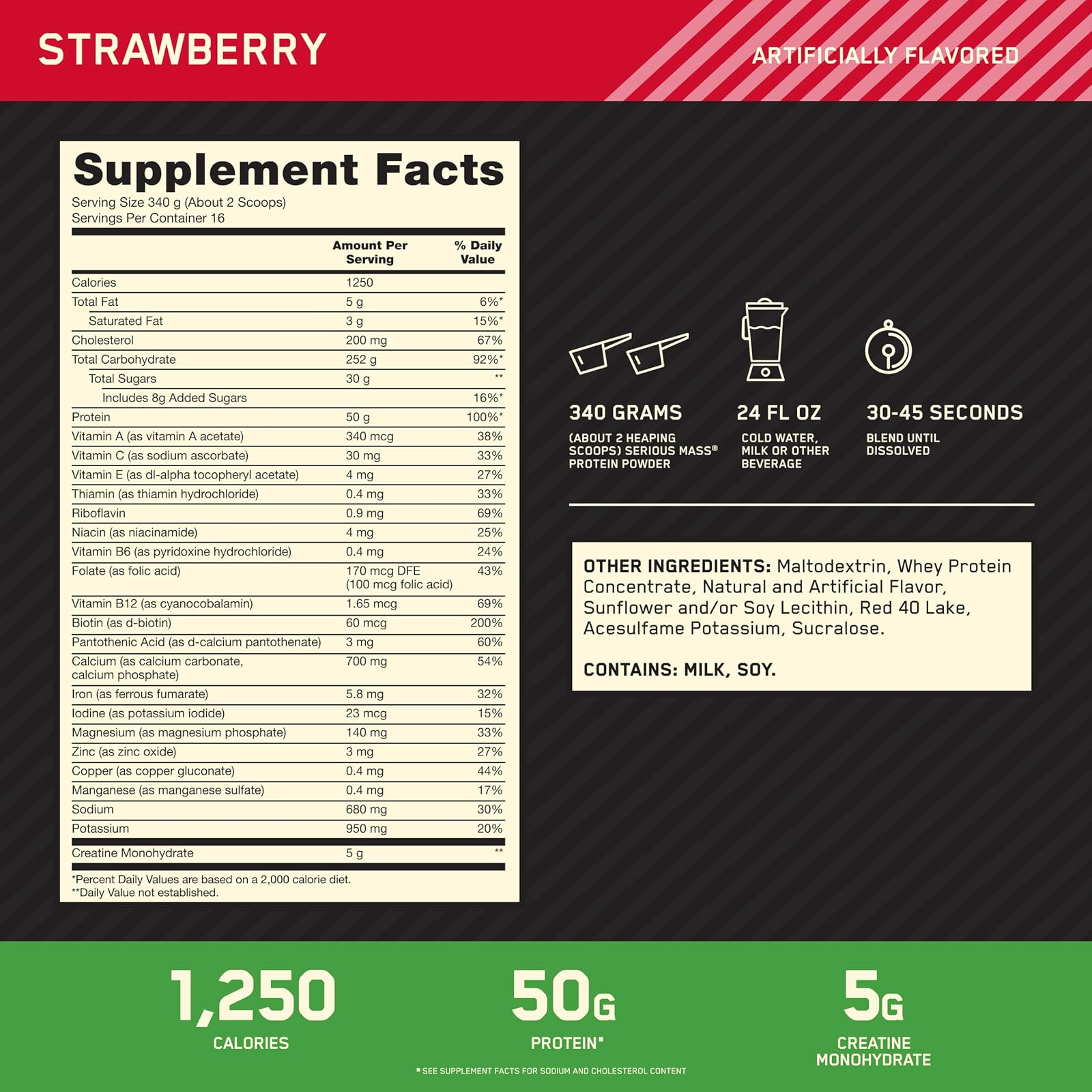 Serious Mass protein for muscle growth