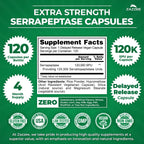Serrapeptase capsules for digestive support