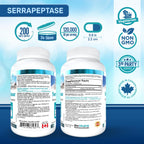 Serrapeptase capsules for gut wellness