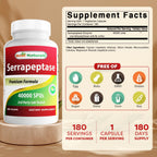 Serrapeptase capsules for immune support