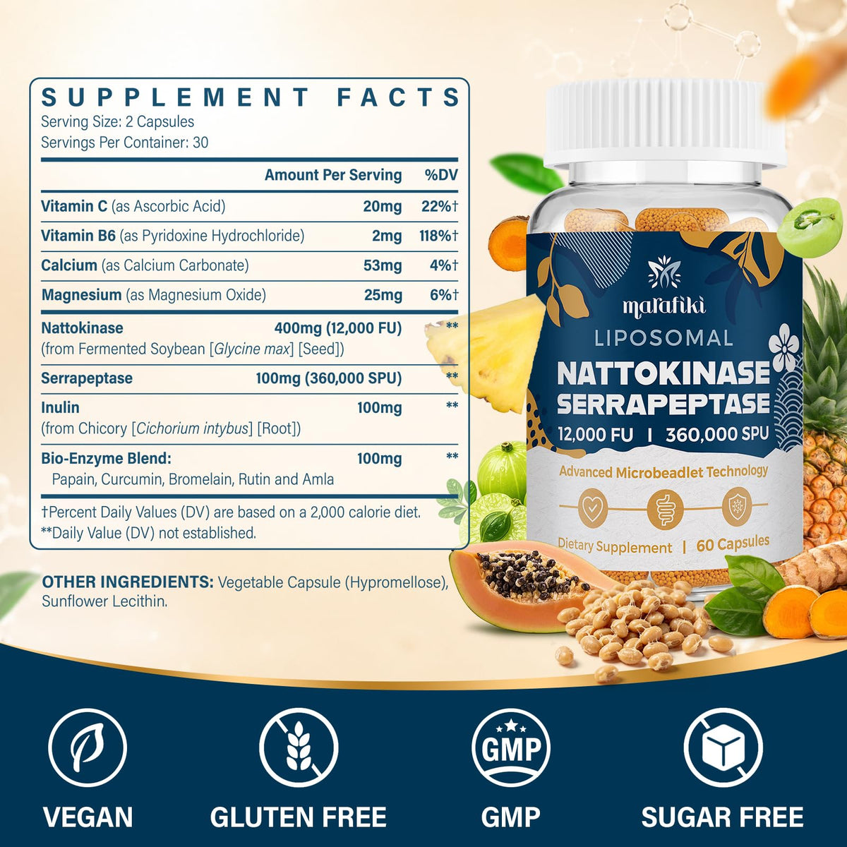 Serrapeptase for healthy digestion